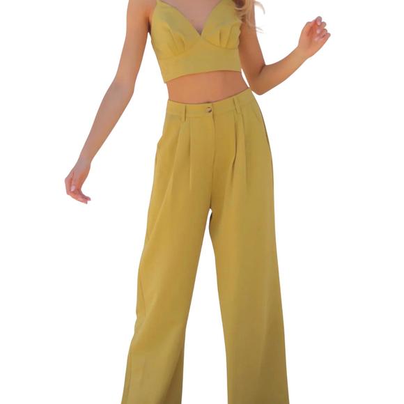 Aakaa | Other | New Aakaa Bra And Pant Set In Lime Green | Poshmark